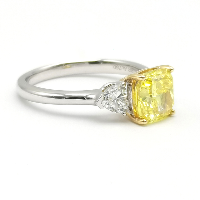 Yellow Padded Diamond Ring from China manufacturer - Zhejiang ...
